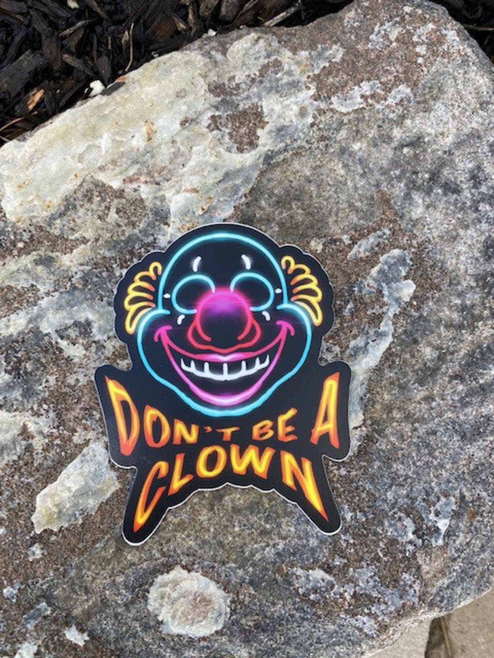 Dont Be a Bozo Clown Sticker Clown Sticker Evil Clown - Etsy