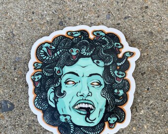 Snake Head Sticker - Etsy