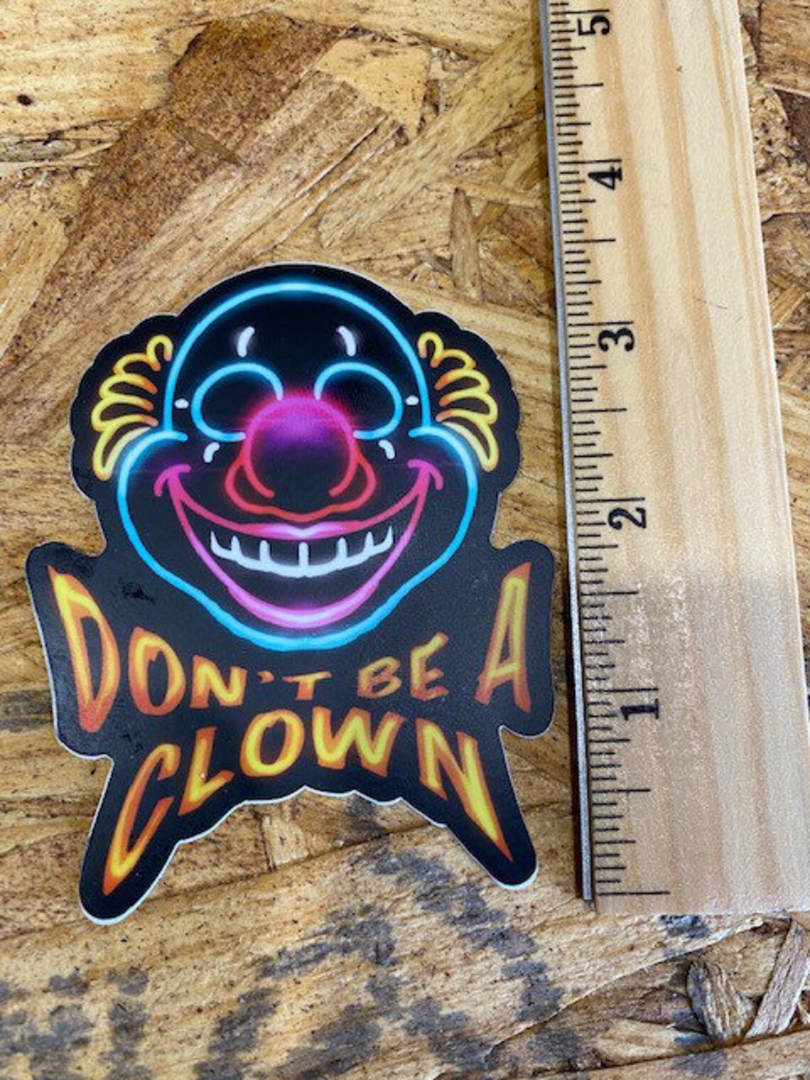 Dont Be a Bozo Clown Sticker Clown Sticker Evil Clown - Etsy