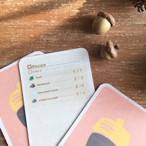 Animal Crossing Recipe Card Digital Download, ACNH Recipe, Custom ...