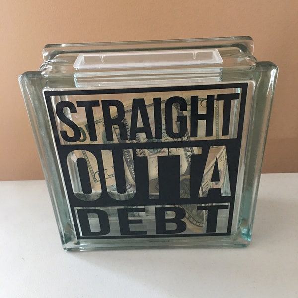 Glass Block Piggy Bank - Etsy