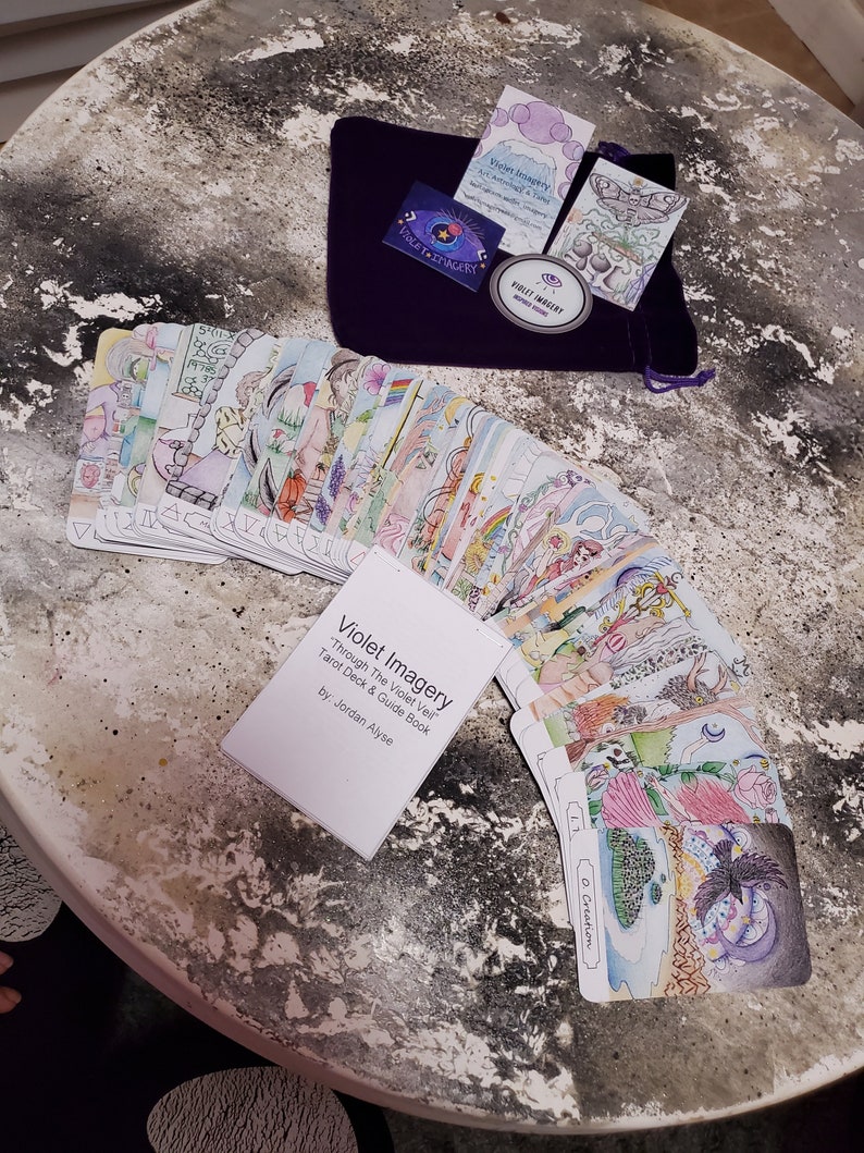 Through the Violet Veil Tarot Deck - Etsy