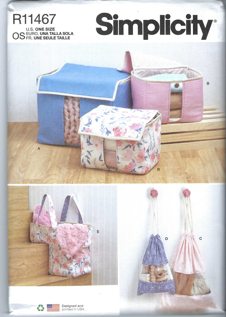 Uncut Simplicity Sewing Pattern 11467 9572 Organizers FF - Etsy