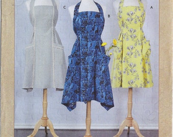 Uncut Simplicity Sewing Pattern 9312, Misses' Wrap Around Aprons Sewing ...