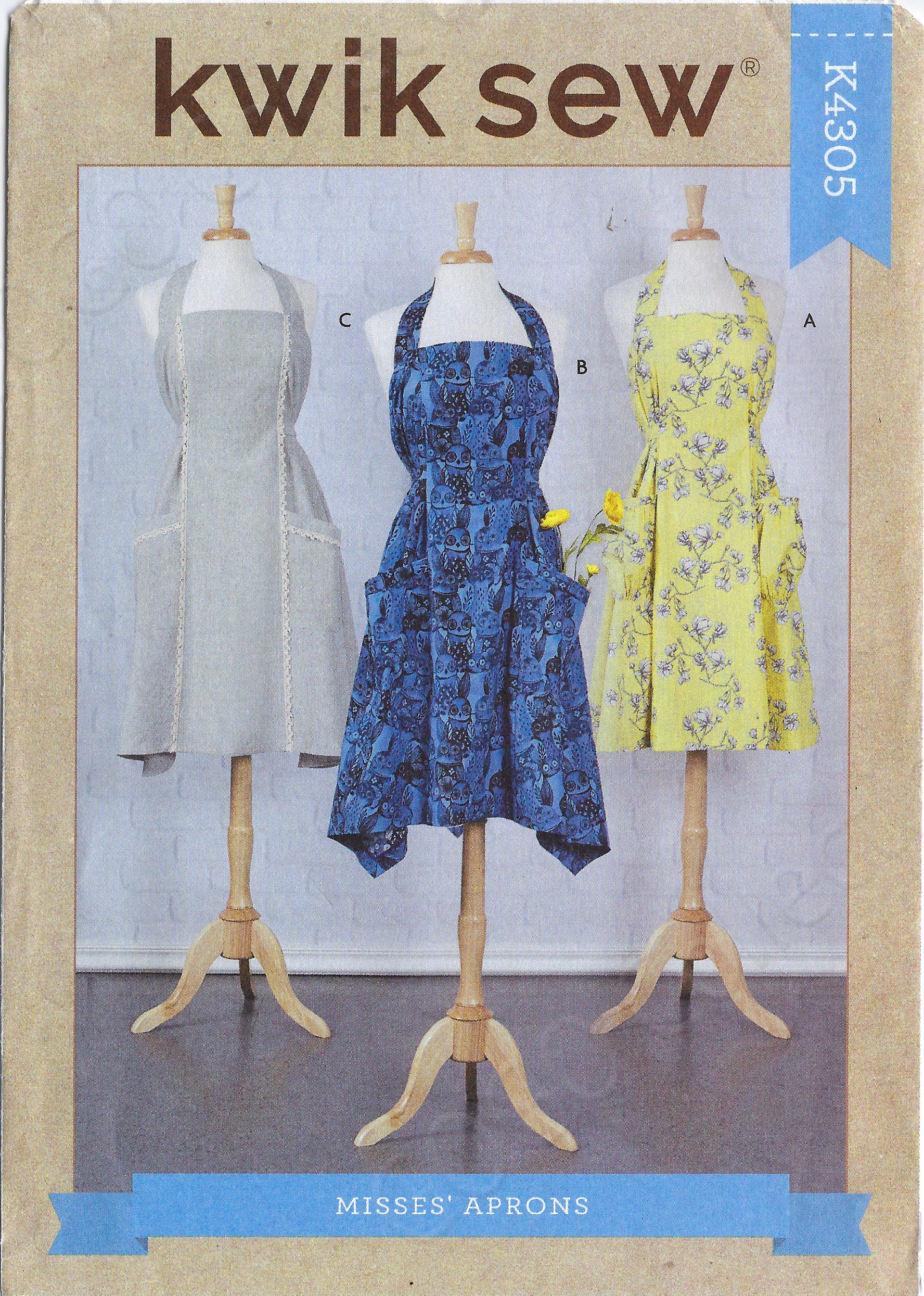 Uncut kwik Sewing Pattern 4305 Misses Aprons Sewing Pattern | Etsy