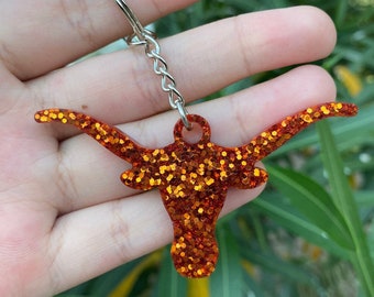Longhorn Keychain | Etsy