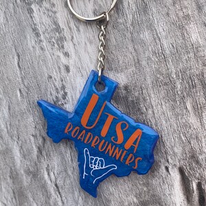 UTSA Personalized Keychain- University of Texas at San Antonio Custom ...