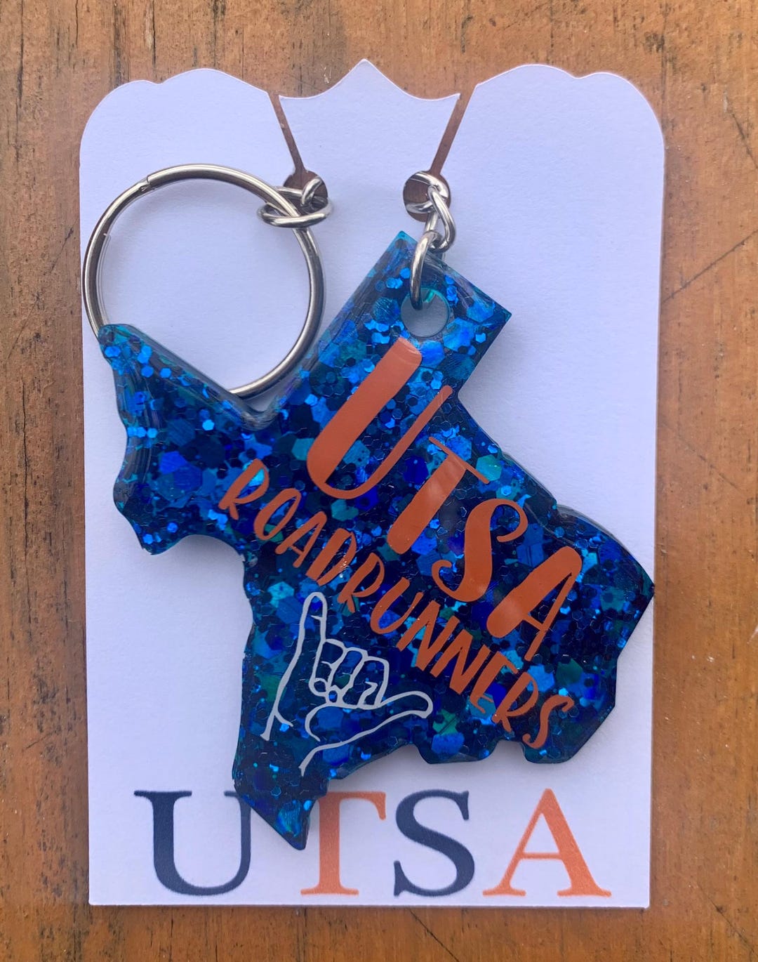 UTSA Personalized Keychain- University of Texas at San Antonio Custom ...