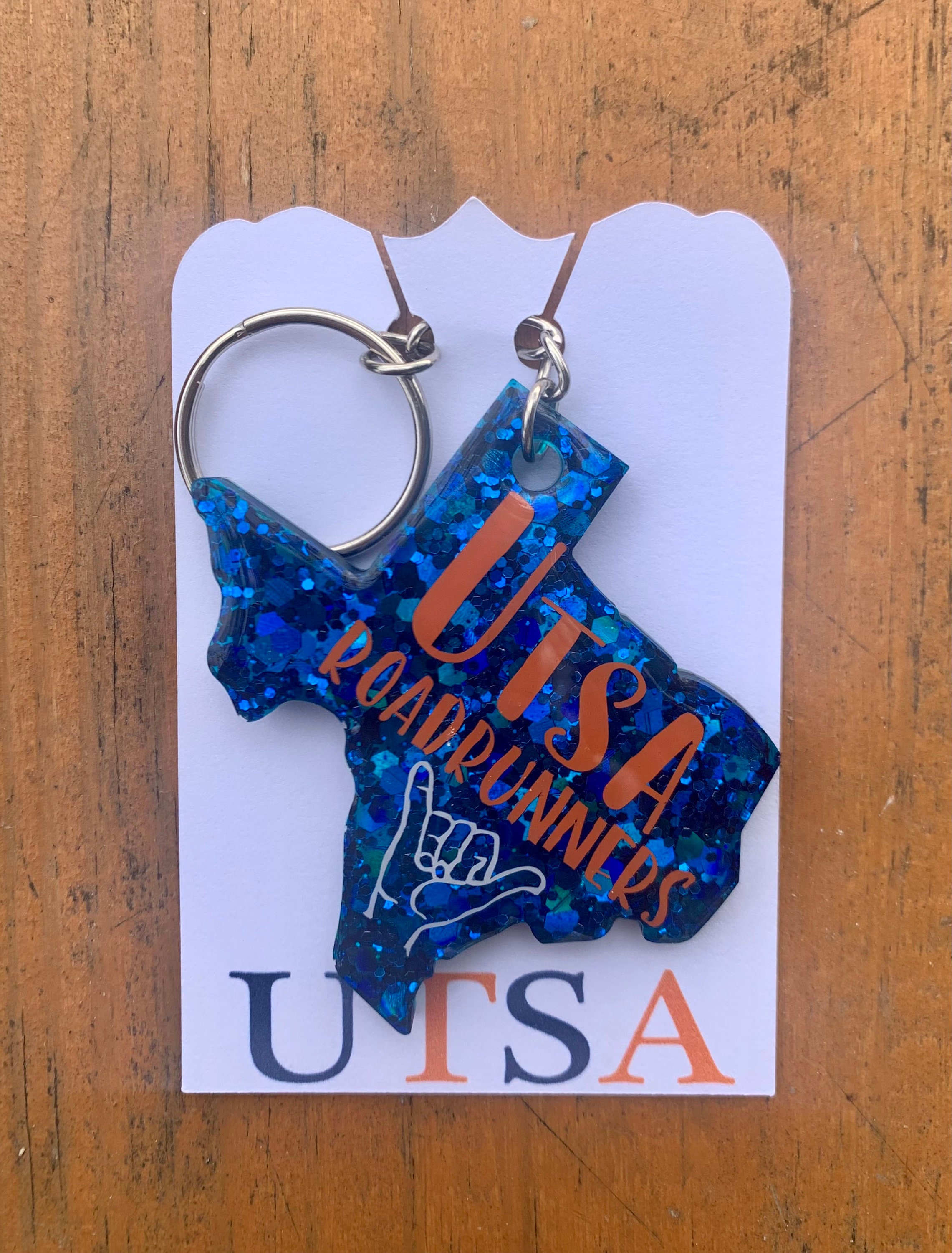 UTSA Personalized Keychain University of Texas at San Antonio Custom ...