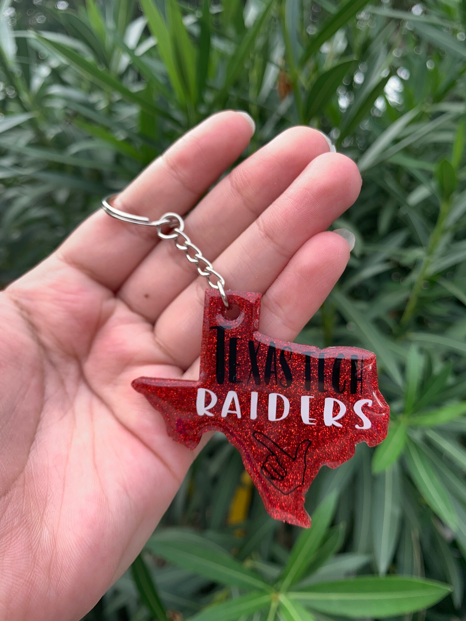 Texas Tech Raiders Personalized Keychain- Texas Tech University Custom ...