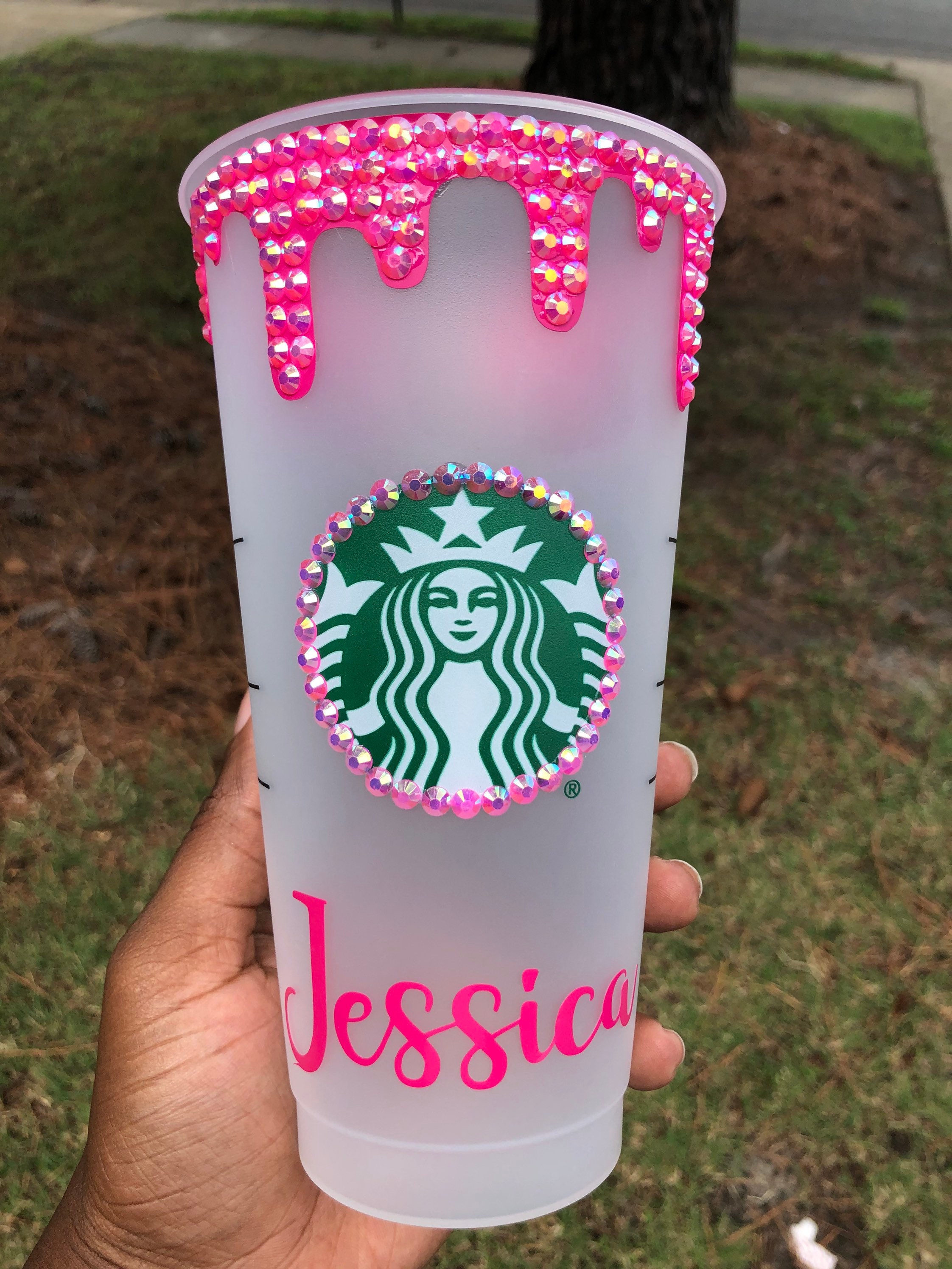 Bling Drip Starbuck Cold Cup - Etsy