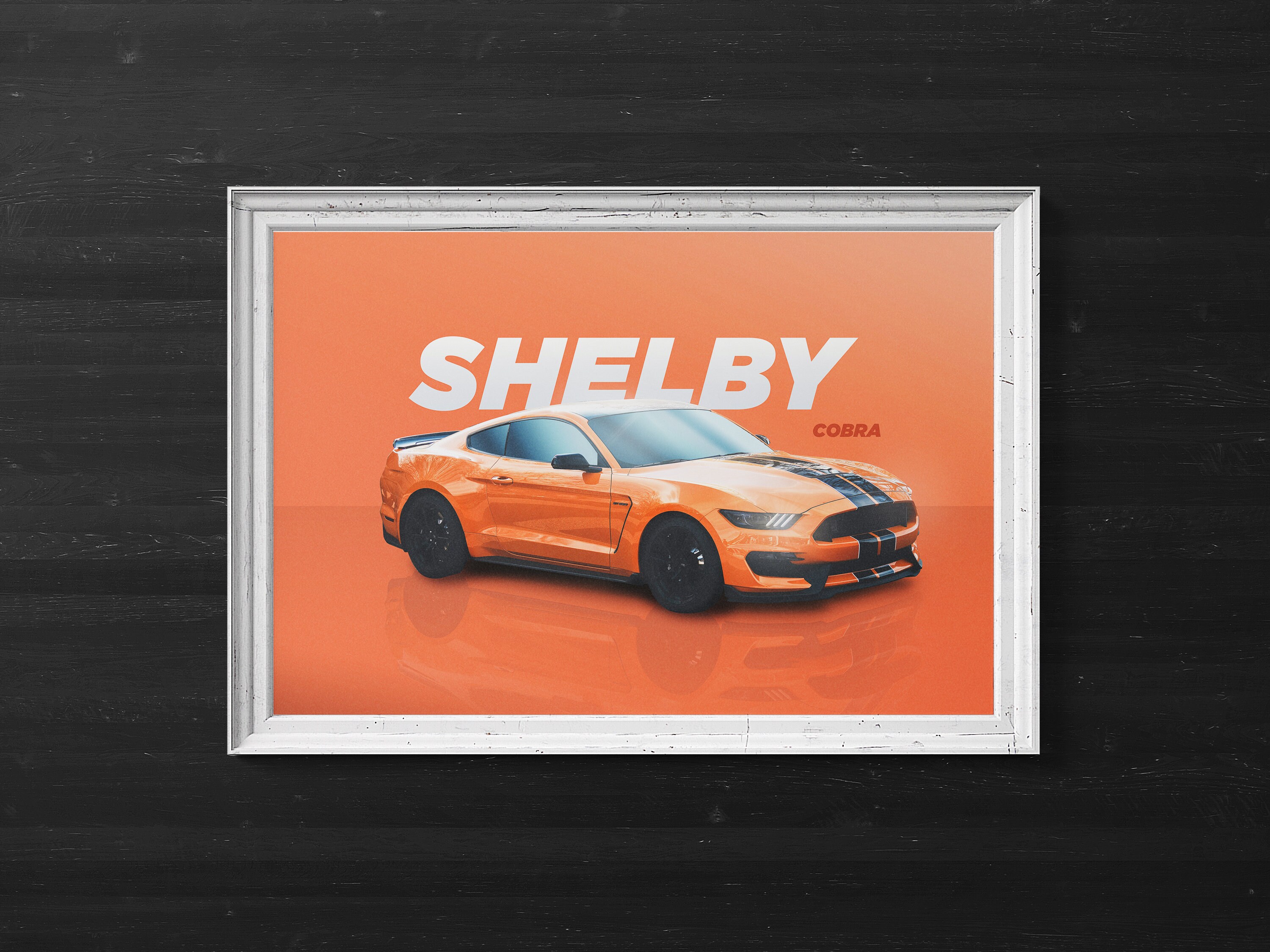 MUSTANG Shelby Cobra GT | Car Poster | Perfect Gift for Him | Wall Art ...