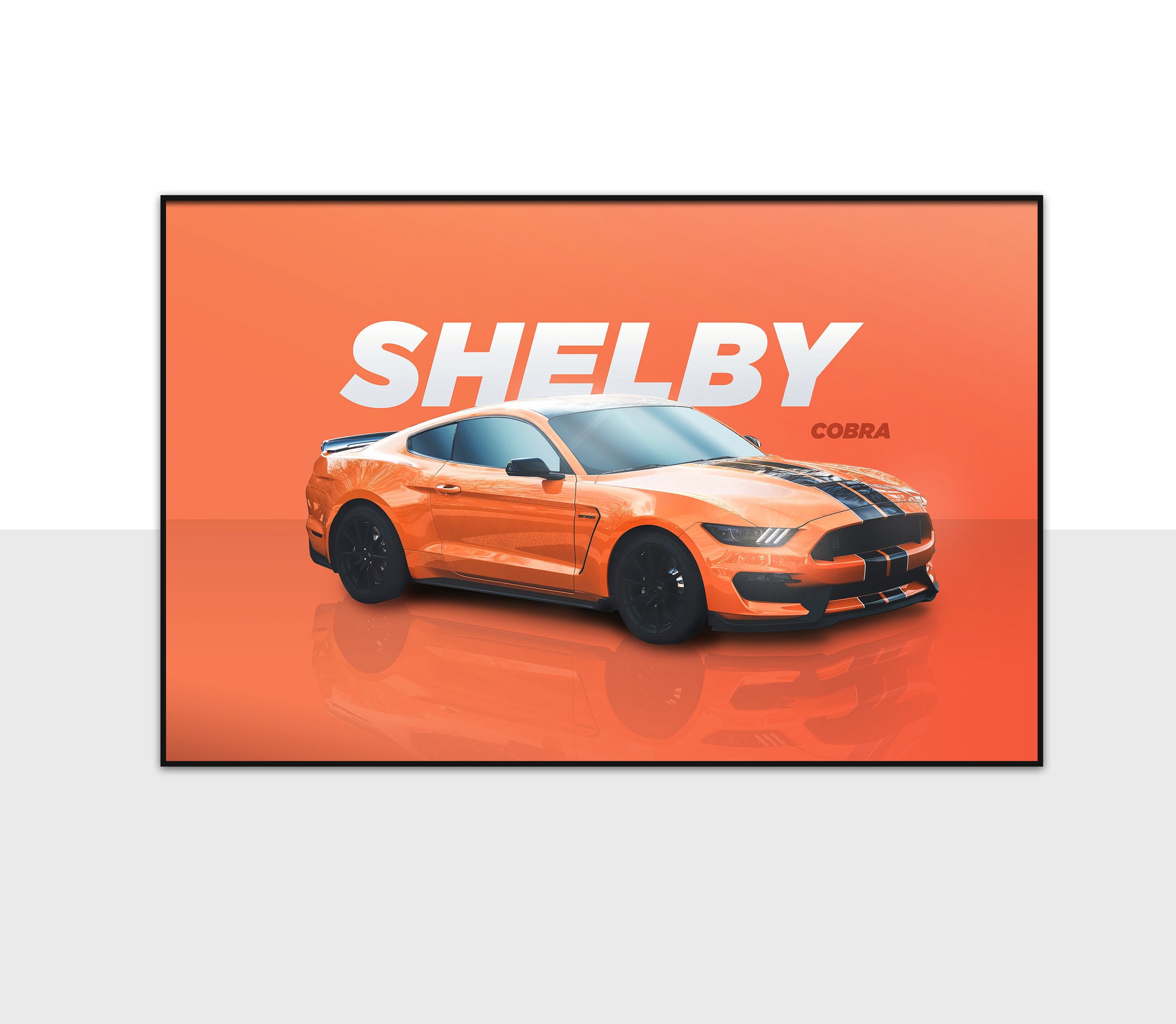 MUSTANG Shelby Cobra GT | Car Poster | Perfect Gift for Him | Wall Art ...