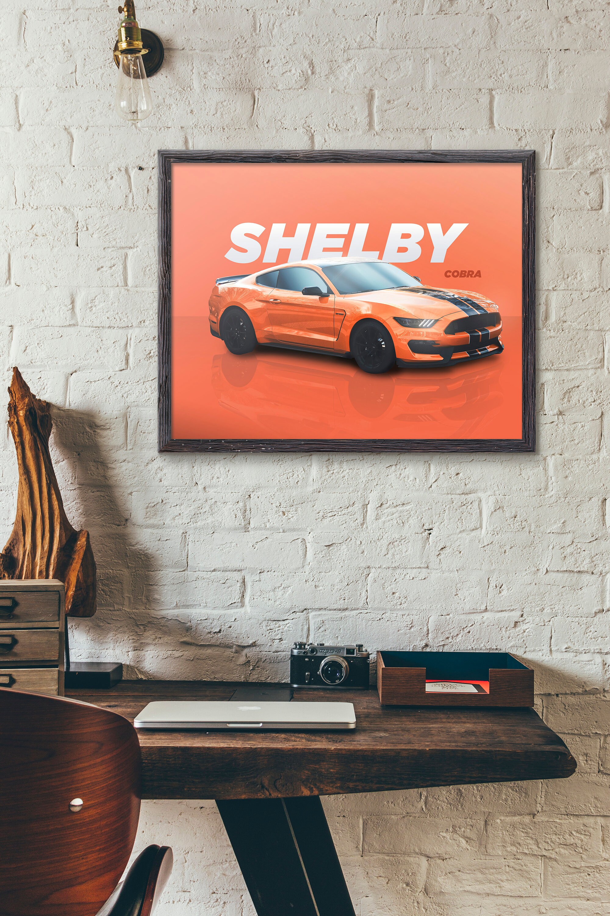 MUSTANG Shelby Cobra GT | Car Poster | Perfect Gift for Him | Wall Art ...