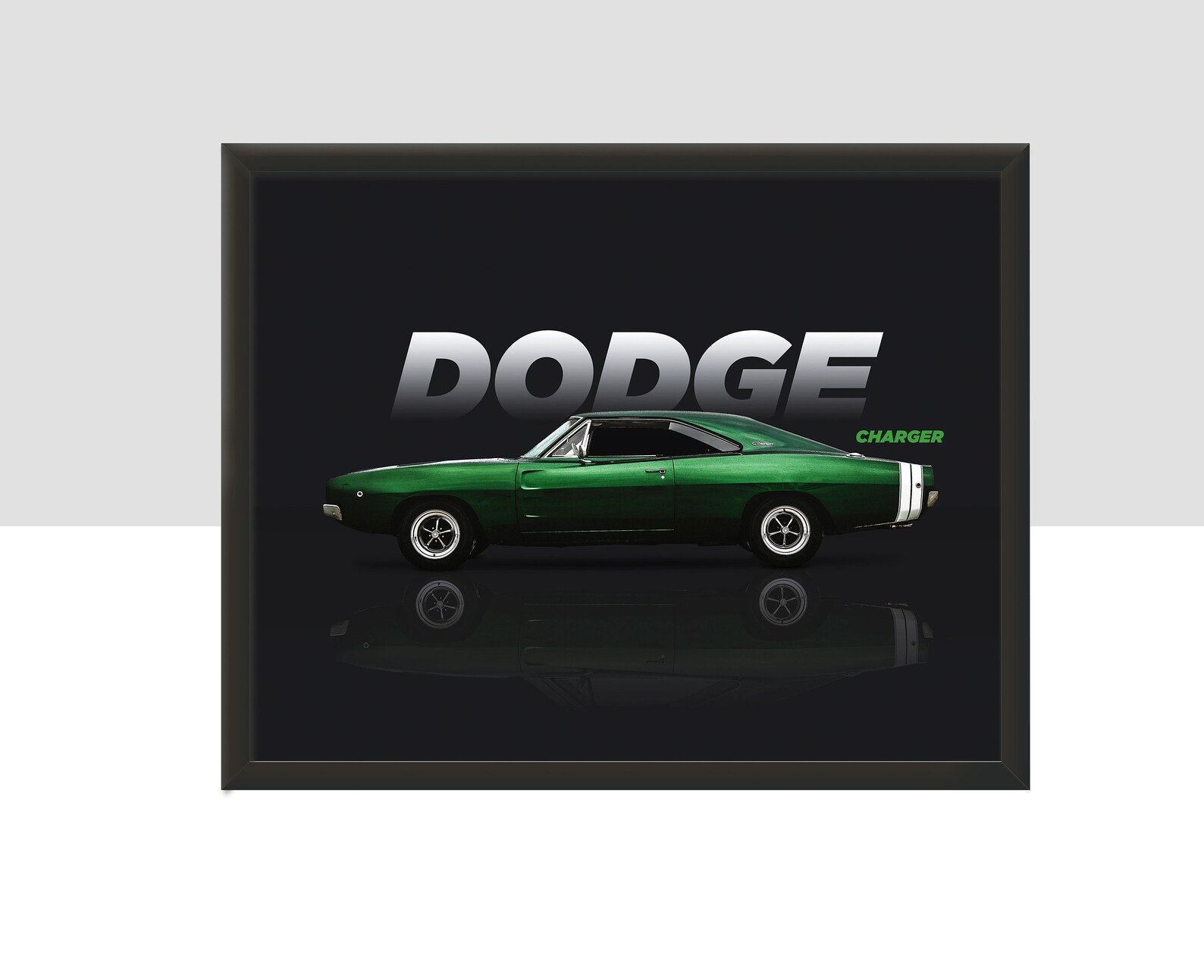 Vintage Dodge Charger Poster Print - Man Cave - Gift for Him - Etsy