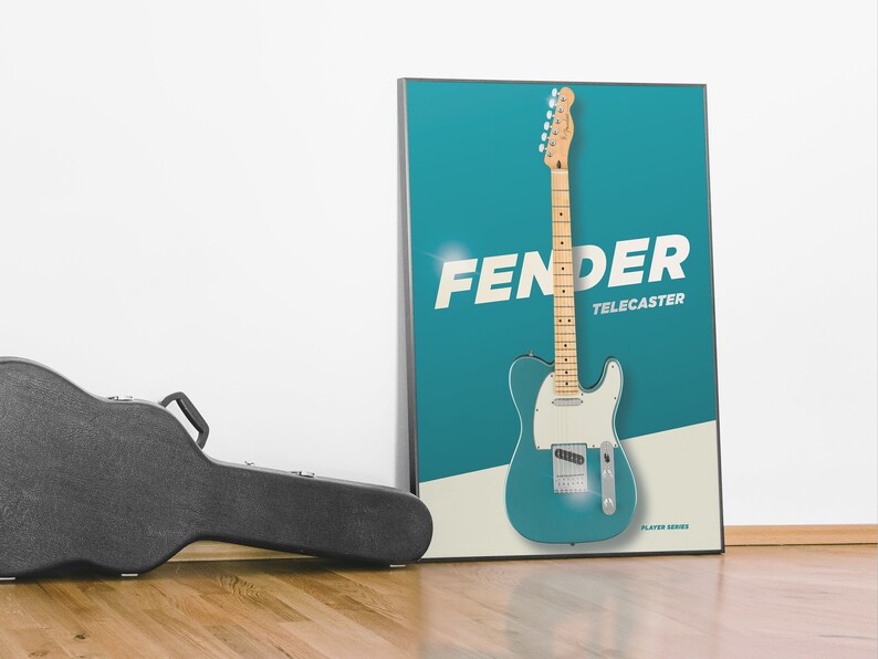 NEW Fender Telecaster Guitar Poster Perfect Gift for Him | Etsy