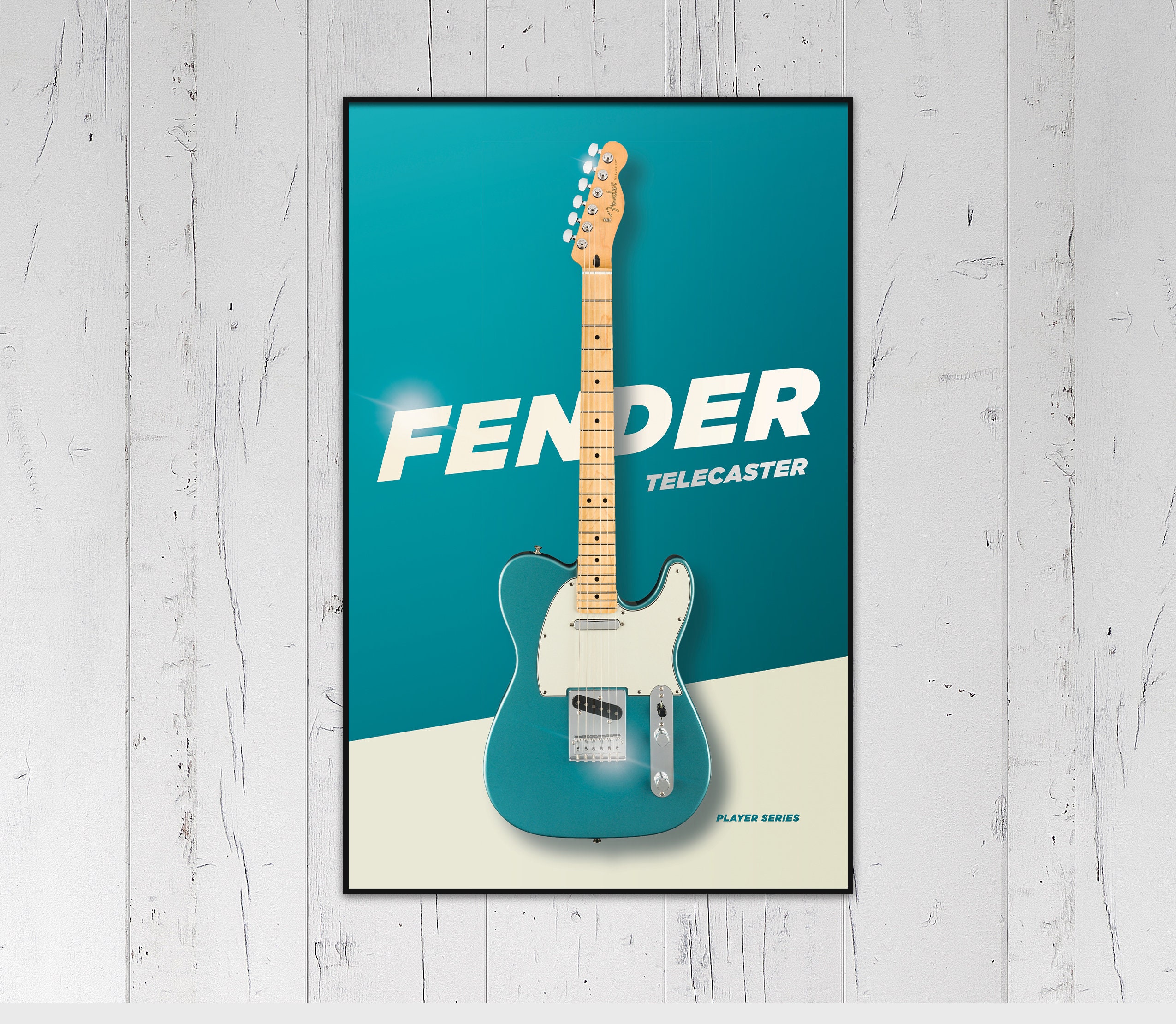 NEW Fender Telecaster Guitar Poster | Perfect Gift for Him Idea ...