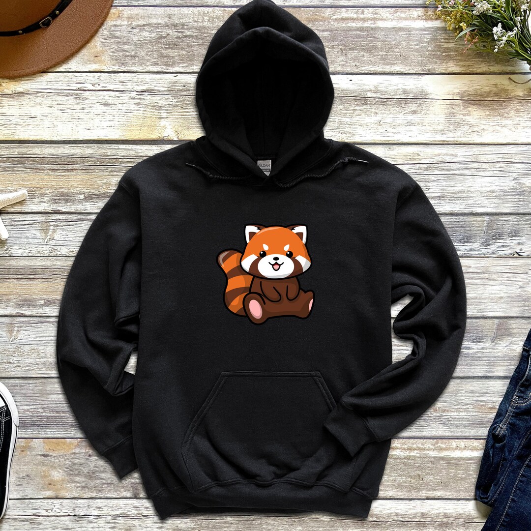 Cute Red Panda Hoodie adorable Trash Panda Raccoon Japanese Streetwear ...