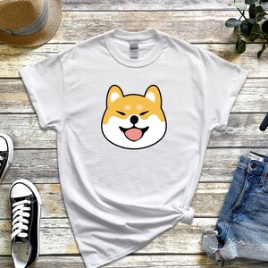 Cute Shiba Inu Face T-shirt adorable Japanese Streetwear Corgi Lovers ...
