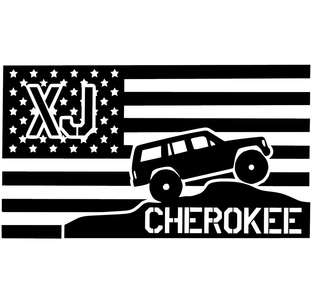 Jeep Cherokee Decal XJ Flag - Etsy