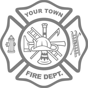 Personalized Firefighter Decal - Etsy