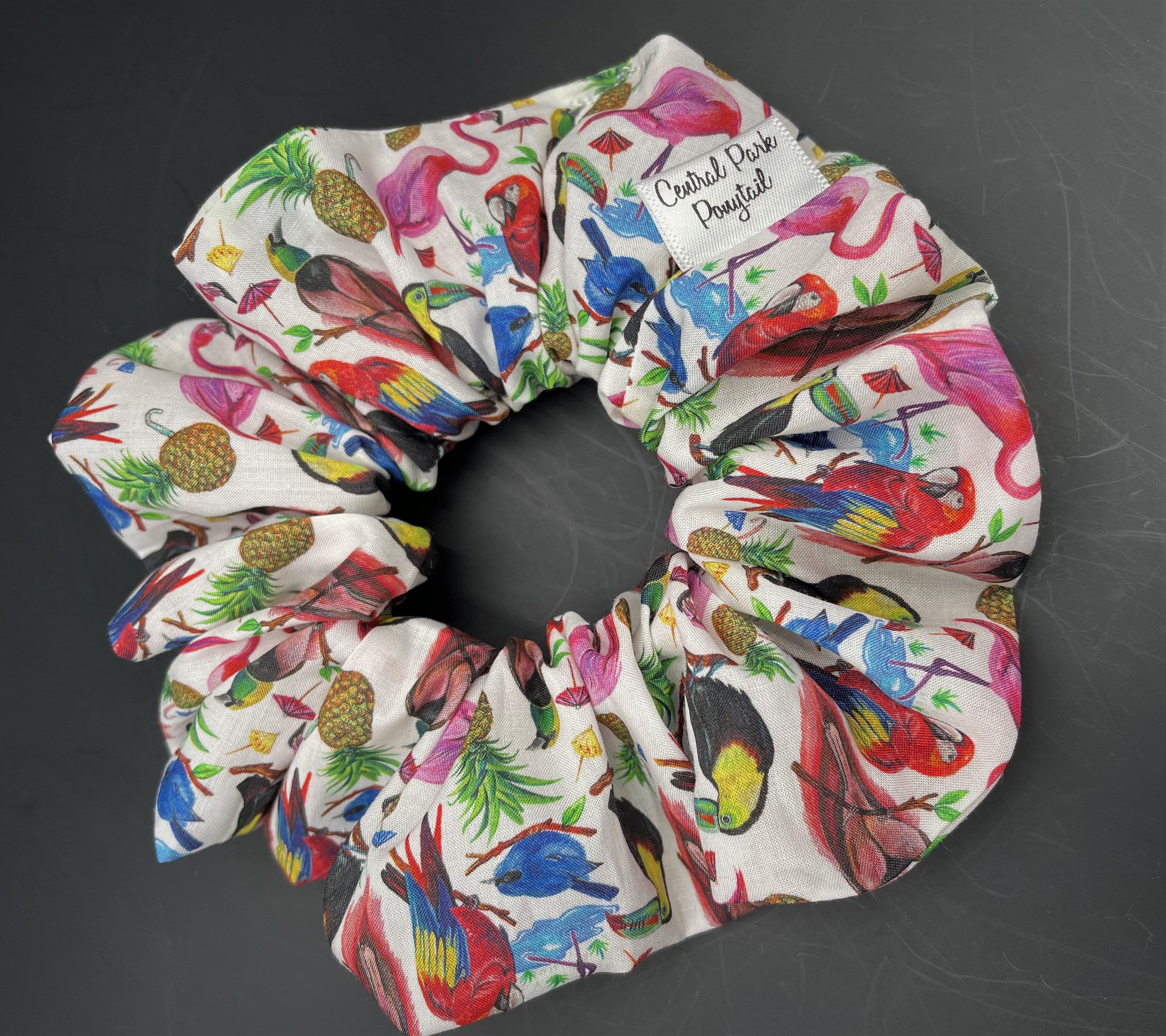 Liberty Fabrics Birds of Paradise Parrots, Toucans, Pink Flamingo ...