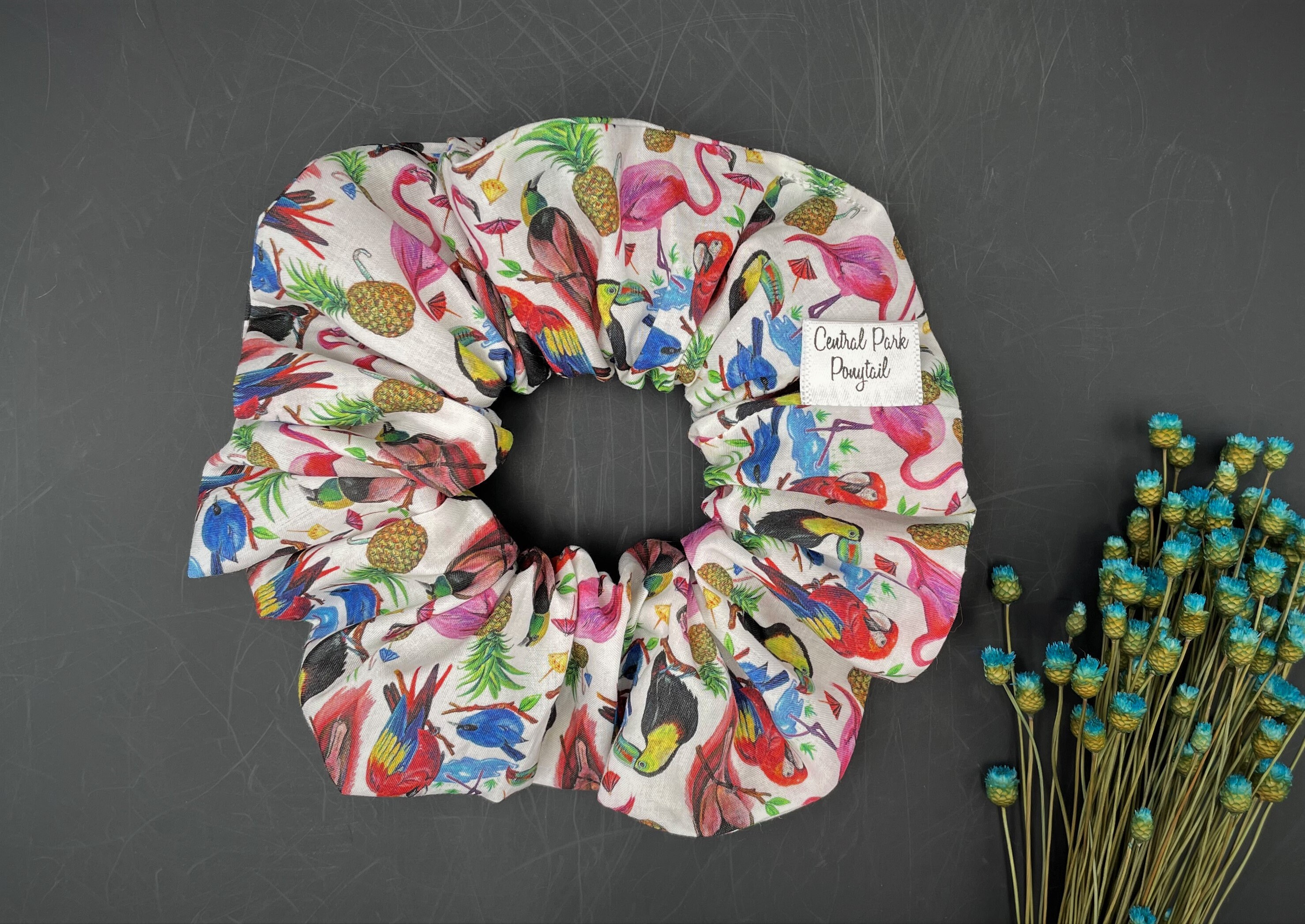 Liberty Fabrics Birds of Paradise Parrots, Toucans, Pink Flamingo ...