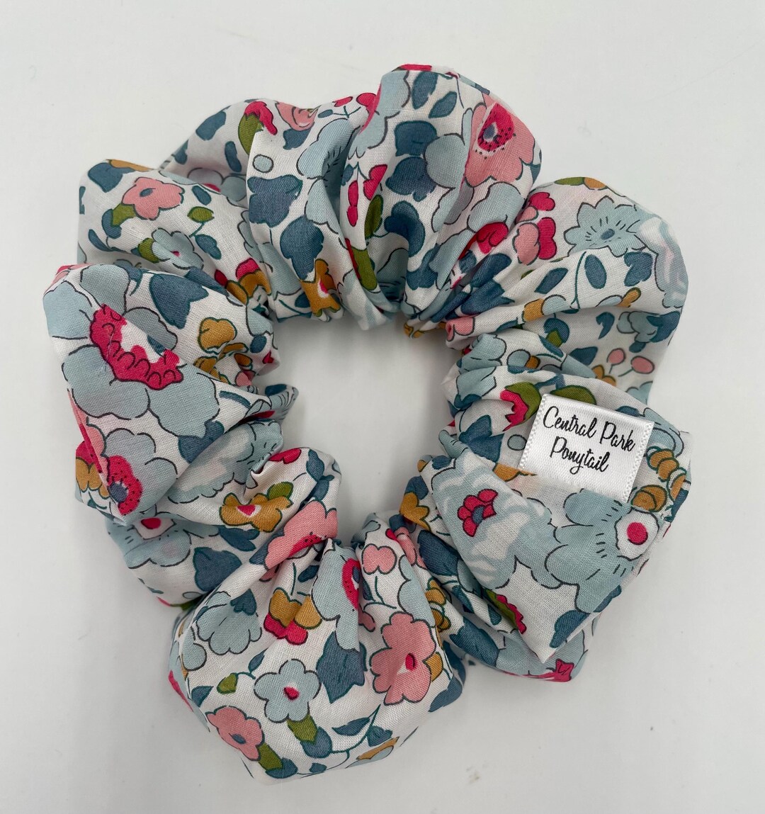 Liberty Fabrics Betsy P Print Scrunchie Hair Accessory Ponytail Holder ...