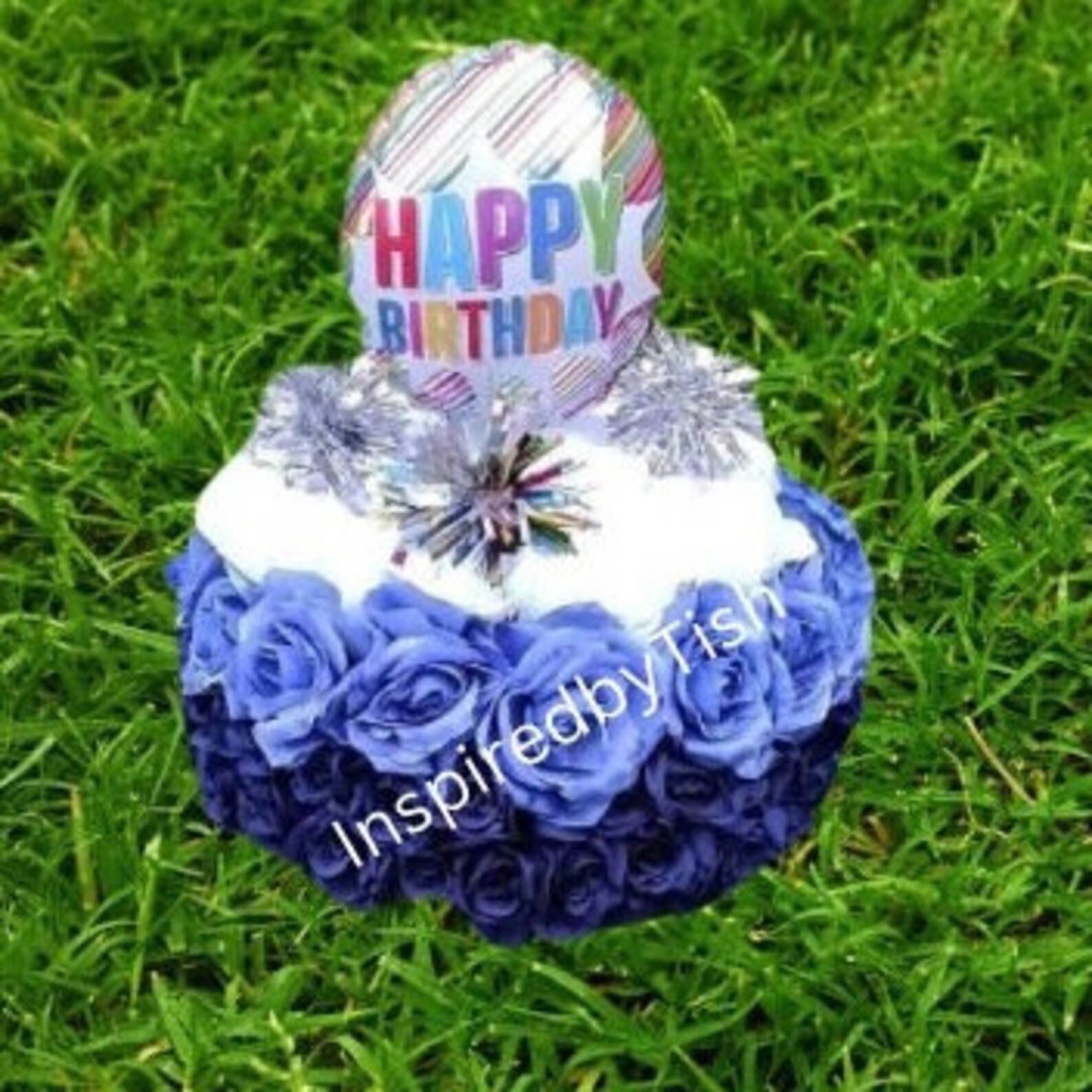 Luxurious Silk Ombre Cemetery Birthday Cake - Etsy