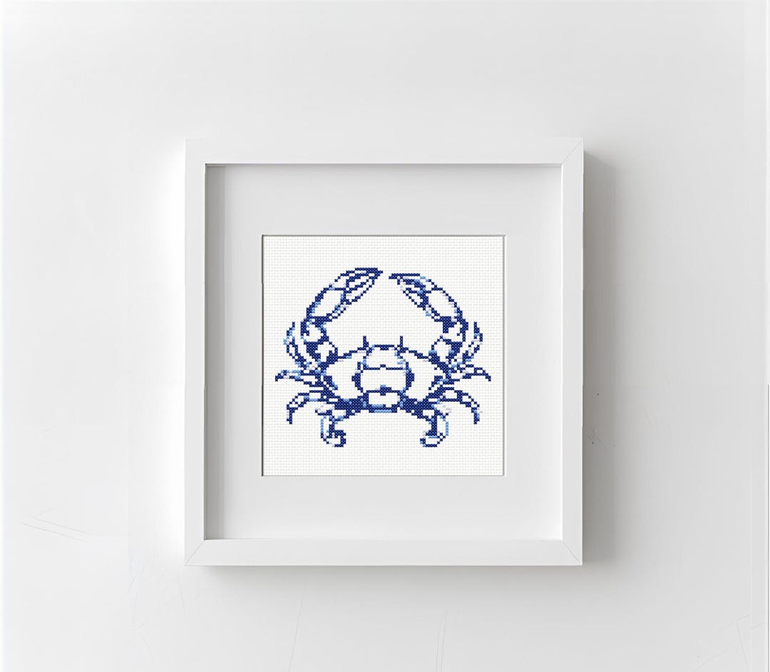 Crab Cross Stitch Pattern. PDF Instant Download. Easy Chart for ...