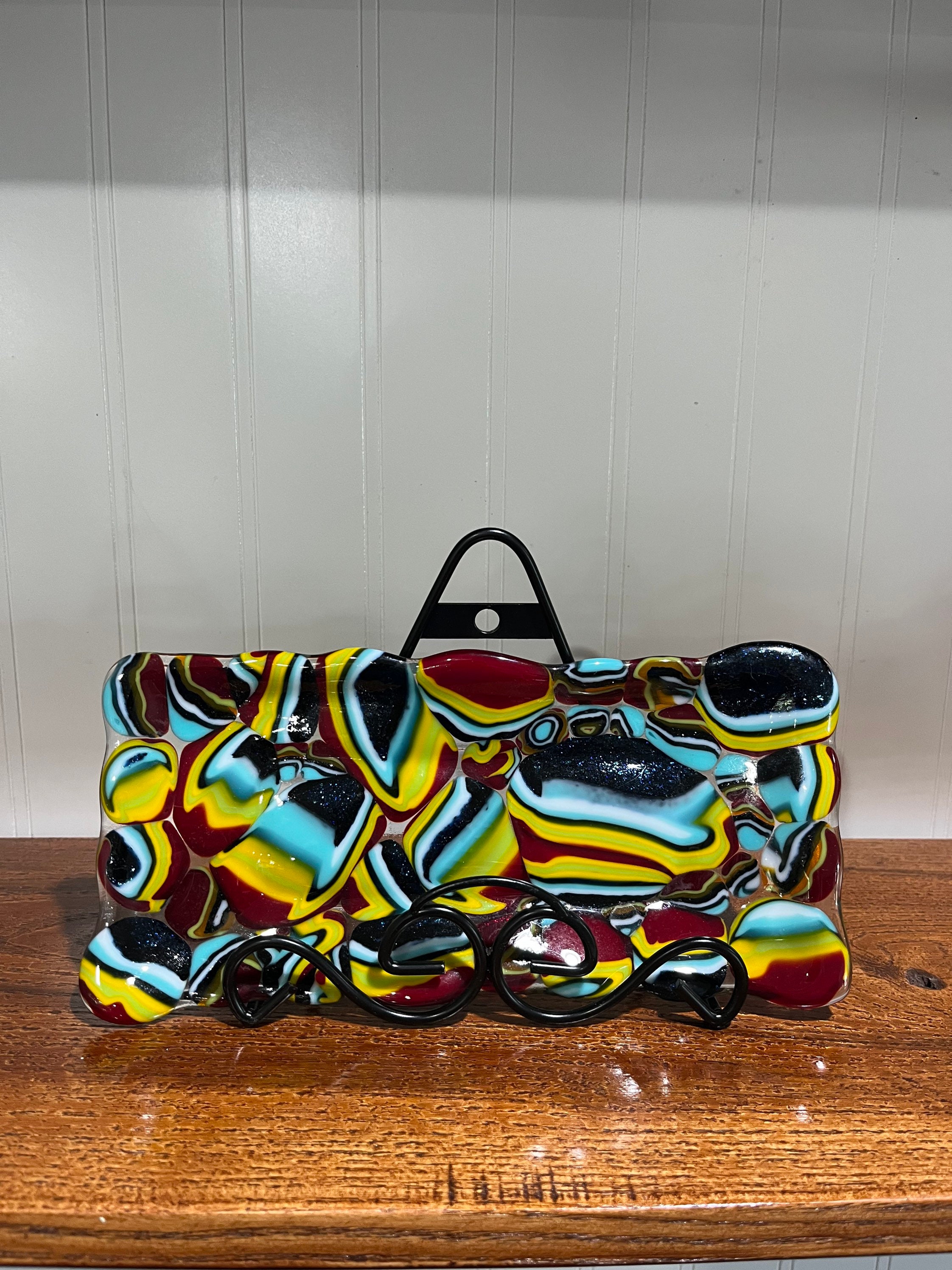 Fused Glass Puddle Plate - Etsy