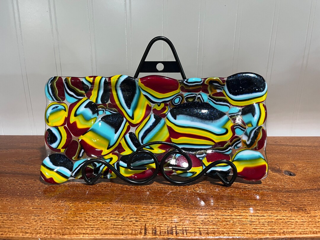 Fused Glass Puddle Plate - Etsy