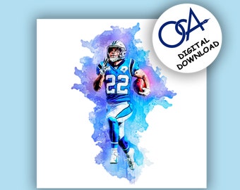 Christian Mccaffrey Print - Etsy