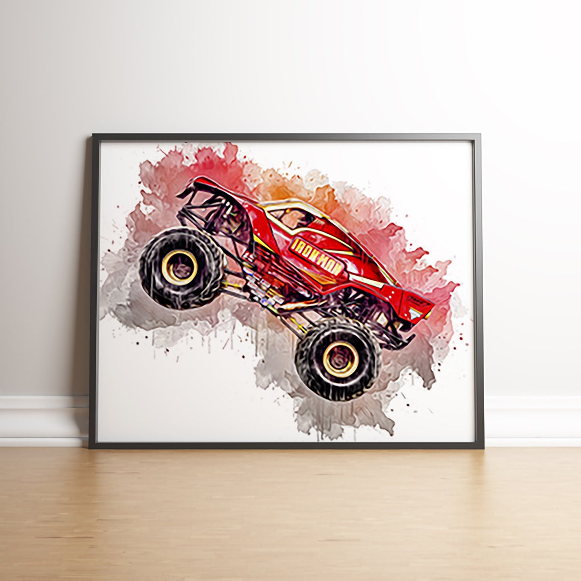 Iron Man Monster Truck Poster Design Ready to Print - Etsy