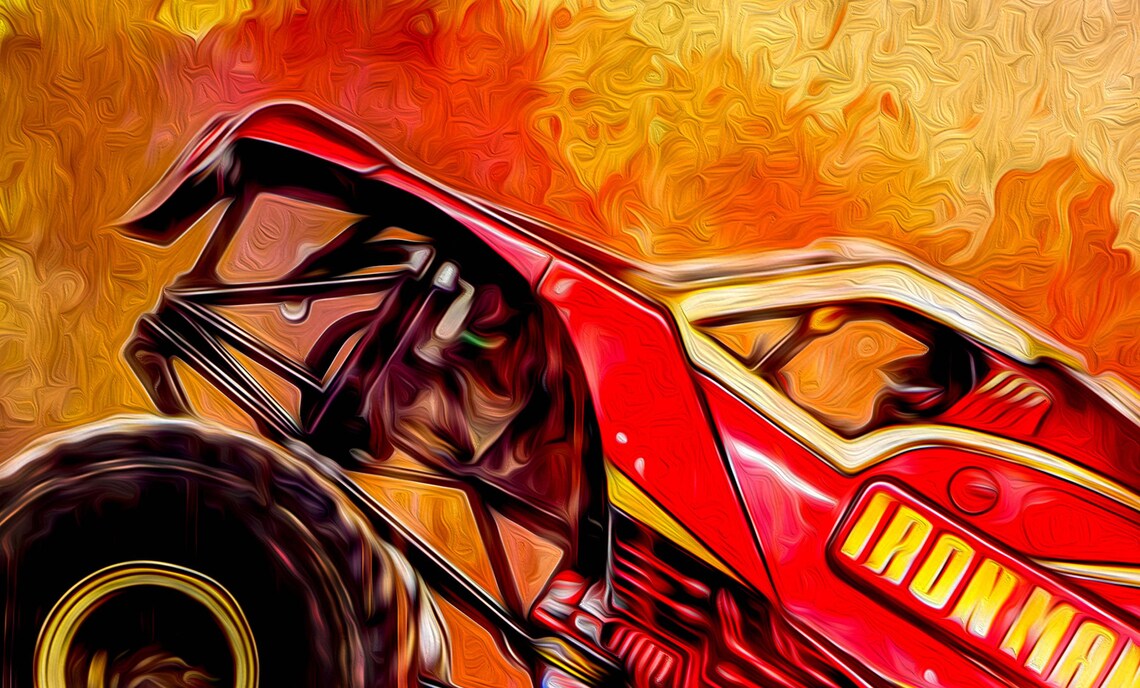 Iron Man Monster Truck Poster Design Ready to Print - Etsy
