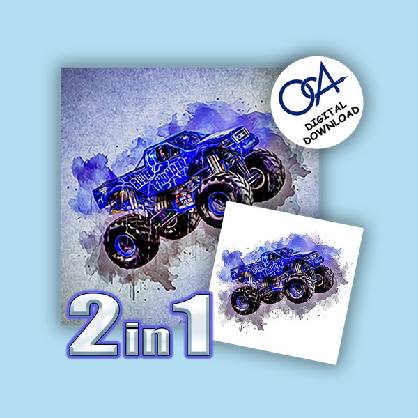 Blue Thunder Monster Jam Shirt - Etsy