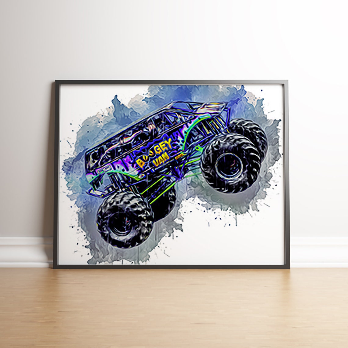Boogey Van Monster Truck Poster Design Ready to Print - Etsy