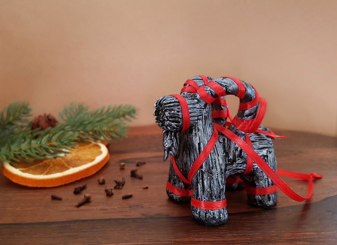 Medium Swedish Yule Goat Ornament (julbock) - Silver - Etsy