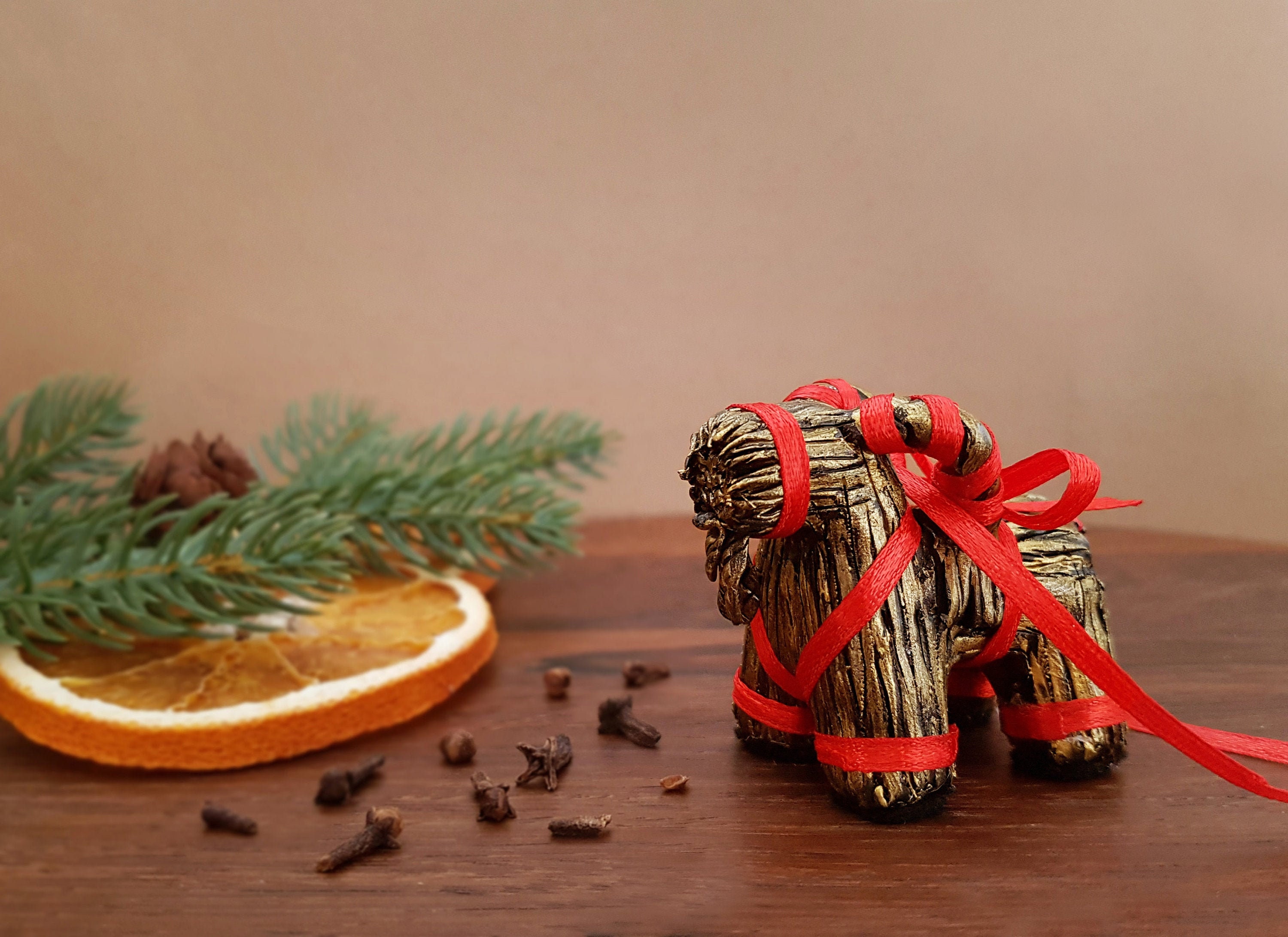 Small Swedish Yule Goat Ornament Julbock Gold | Etsy