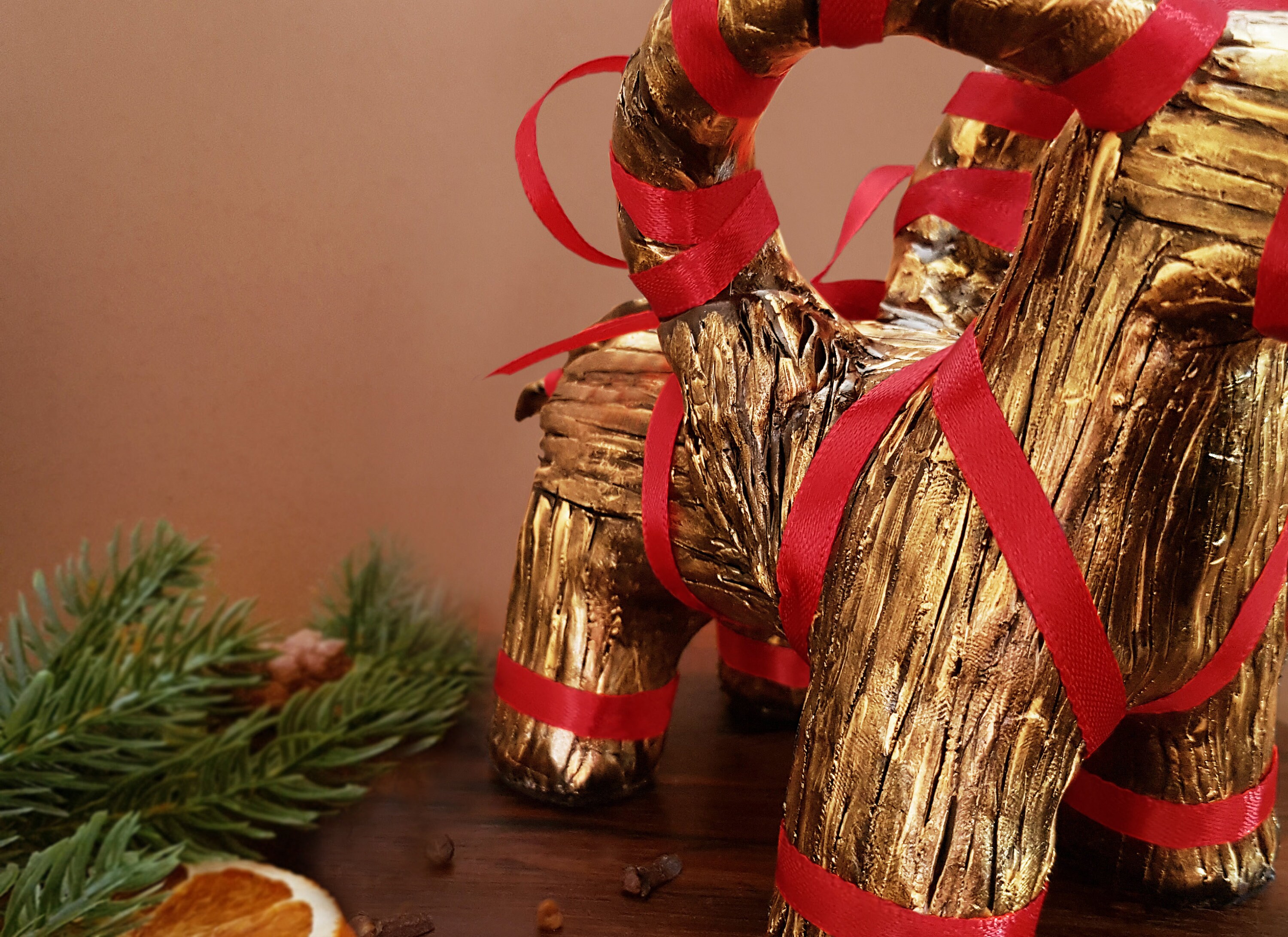 Large Swedish Yule Goat Ornament julbock Gold - Etsy UK