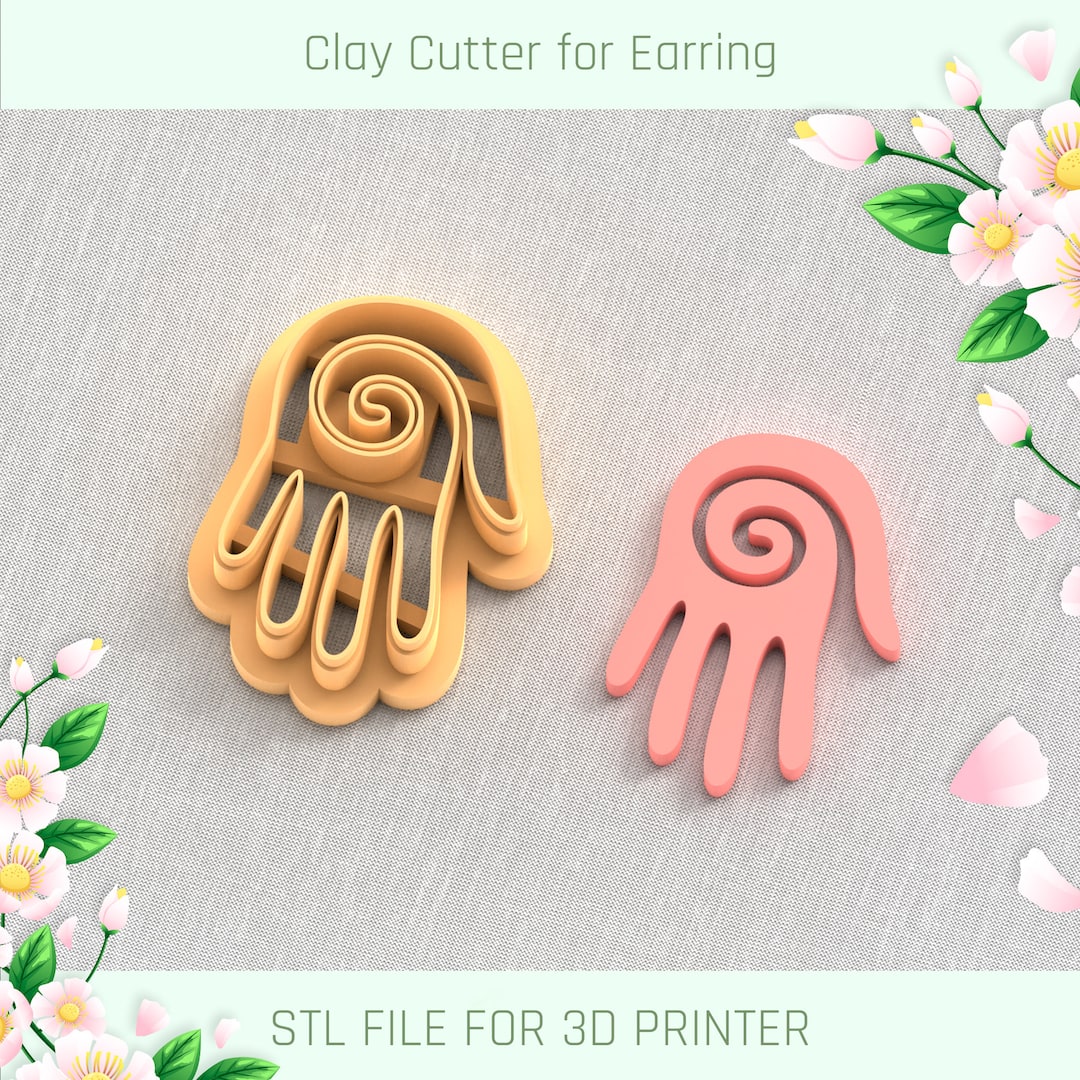 Indian Earring Clay Cutter, 5 Sizes, STL Earring, Digital STL File - Etsy