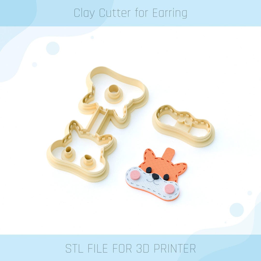 Squirrel Leather Keychain Cutter, Stitch Keychain Cutters, 3 Sizes, STL ...