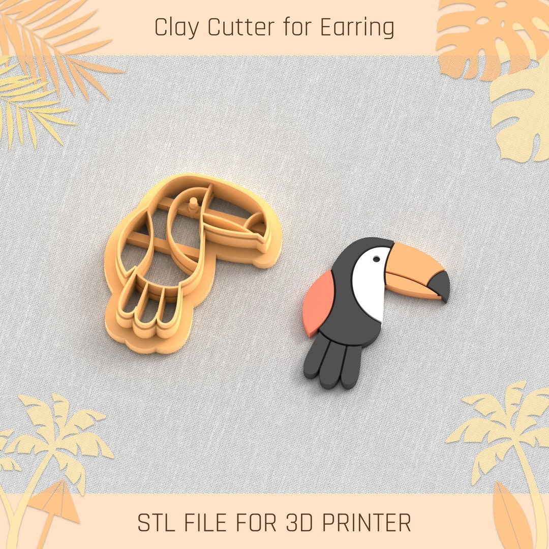 Toucan Bird A Clay Cutter, Tropical Bird, Summer Clay Cutters, 5 Sizes ...