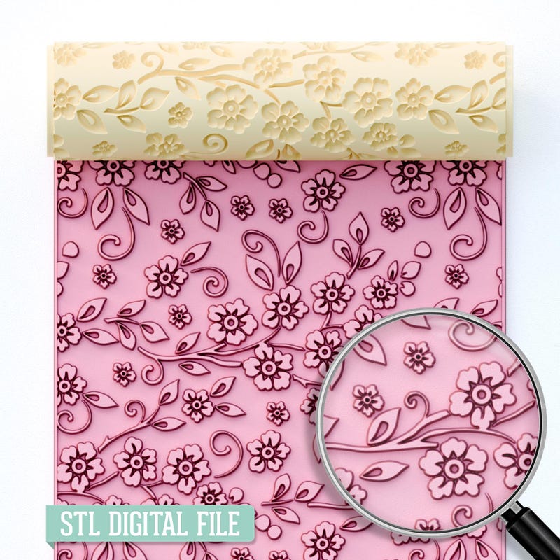 Pottery Hand Roller Flowers - Etsy