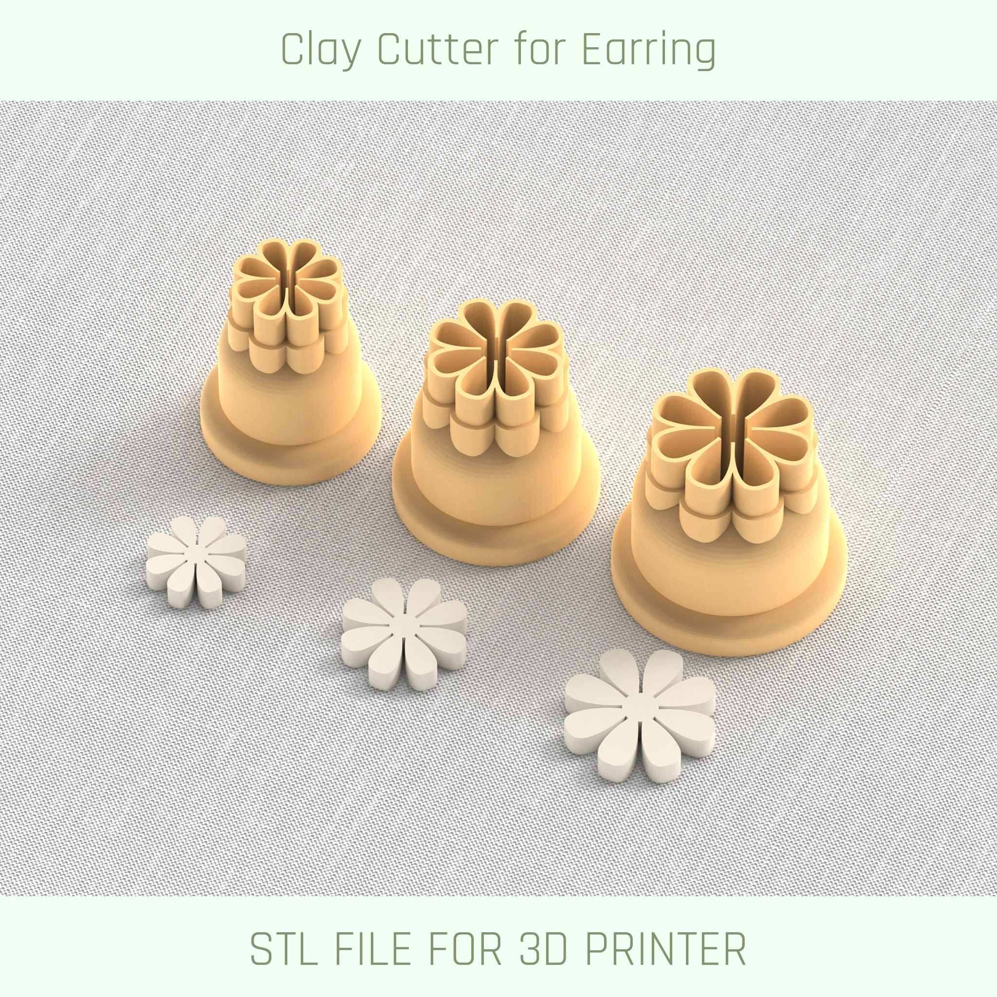 Flower Mini Clay Cutter 3 Sizes Polymer Clay Cutters Micro - Etsy
