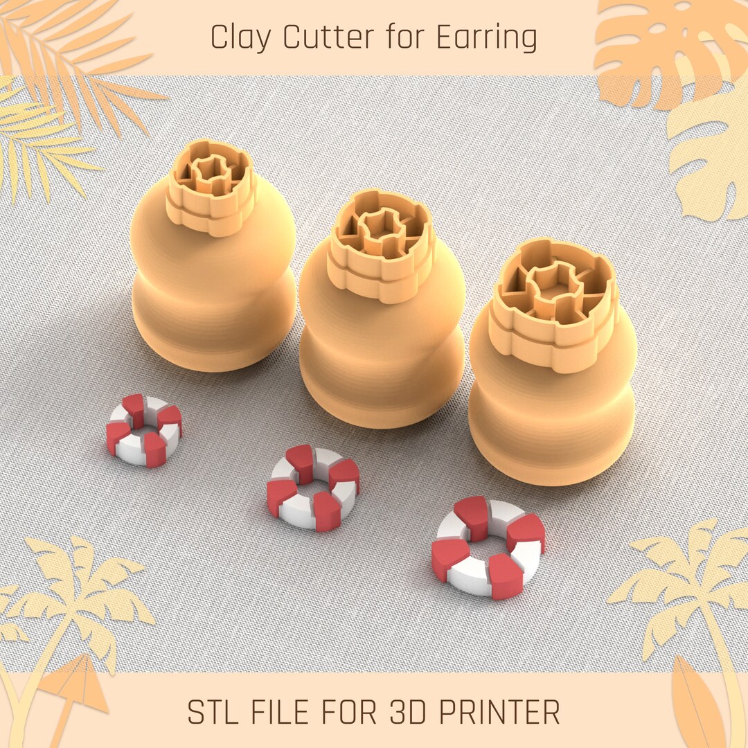 Lifebuoy Mini Clay Cutter 3 Sizes | Summer Mini Clay Cutters | Micro ...