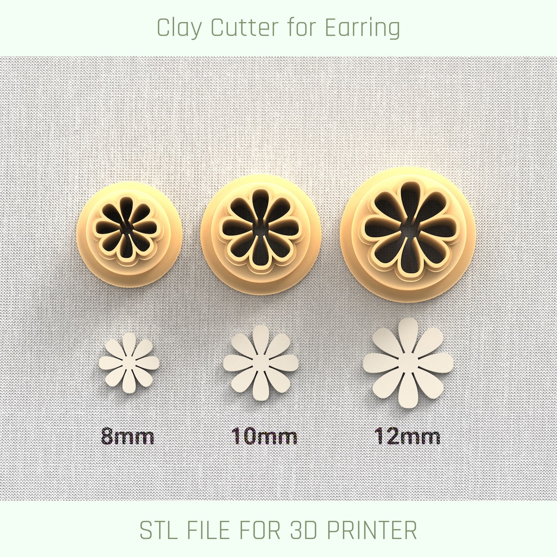 Flower Mini Clay Cutter 3 Sizes Polymer Clay Cutters Micro - Etsy