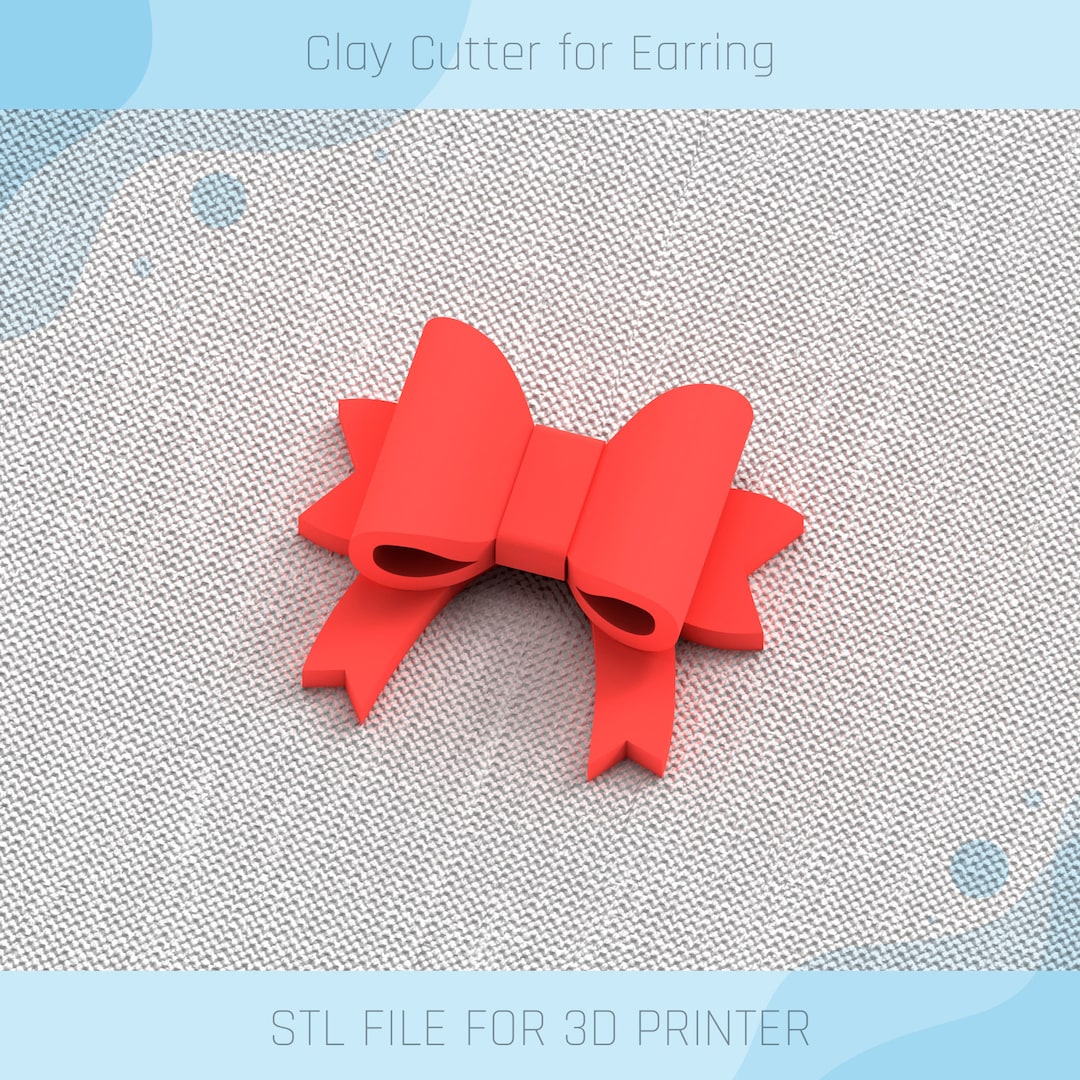 Ribbon Builder I Clay Cutter, Ribbon Clay Tool, 5 Sizes, STL Earring ...