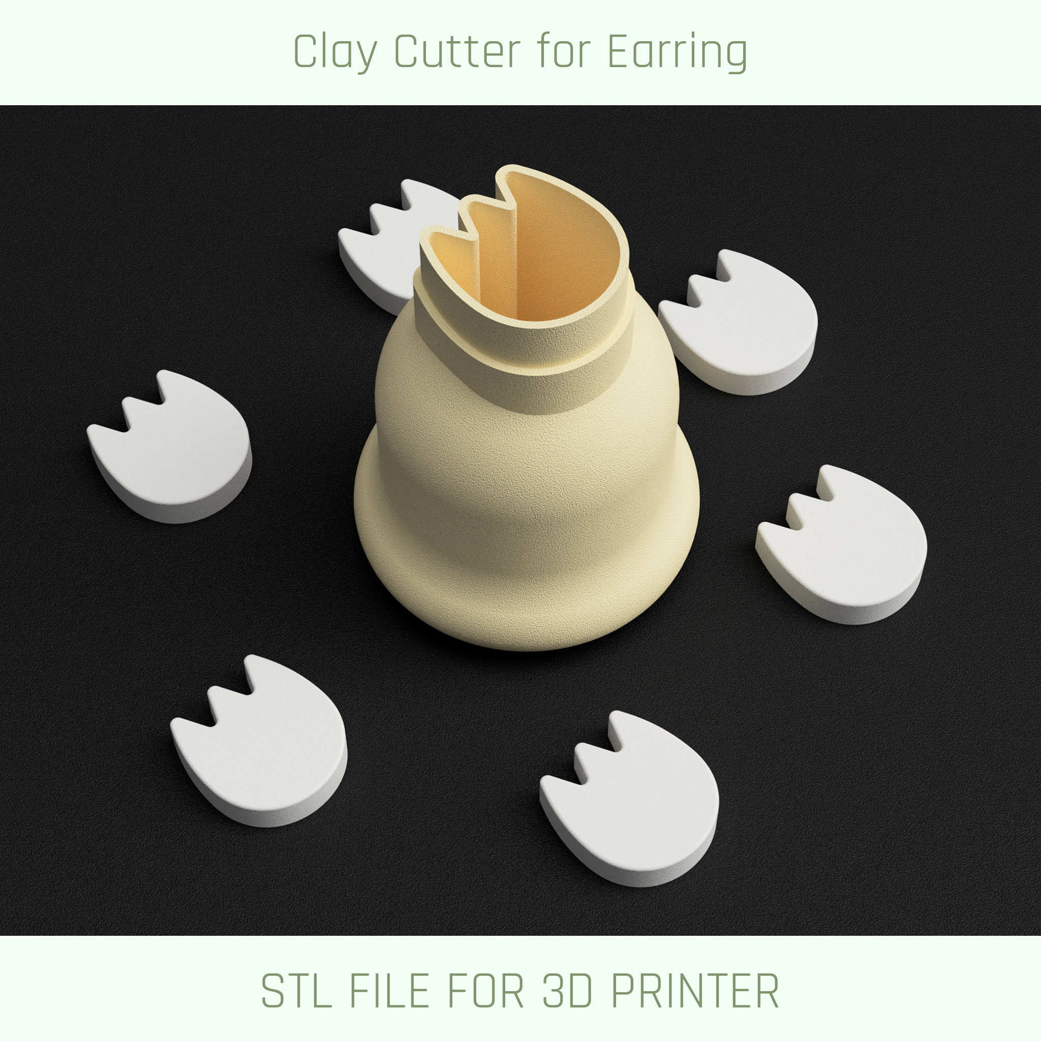 Tulip Micro Clay Cutter Mini Clay Tools 3D Printer File - Etsy
