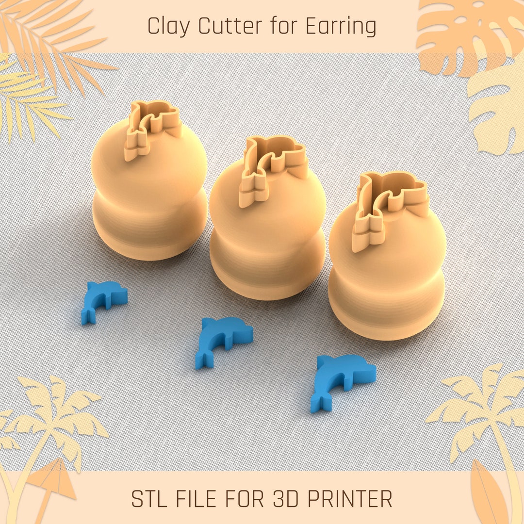 Dolphin Mini Clay Cutter 3 Sizes Summer Mini Clay Cutters Micro Cutters ...